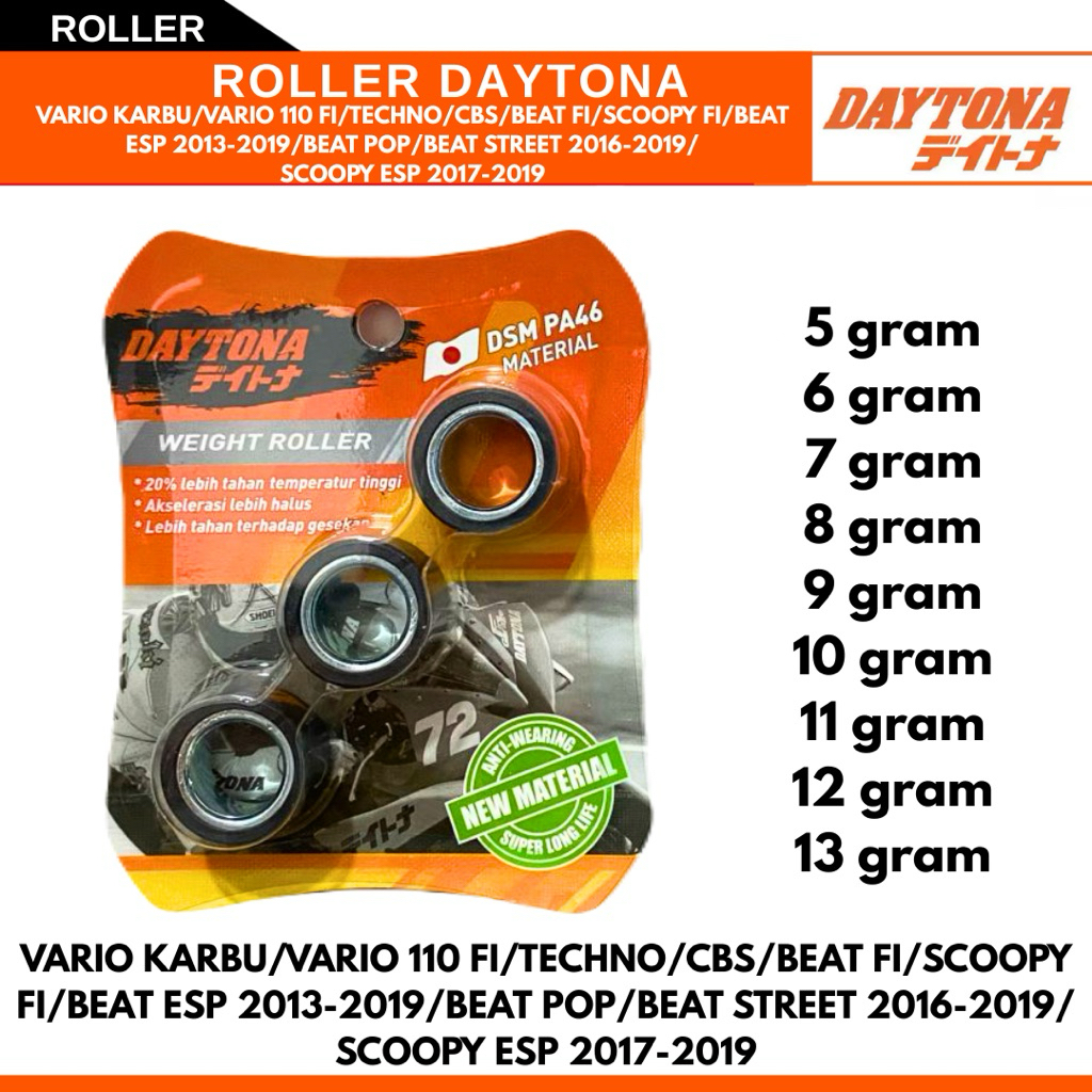 Jual ROLLER VARIO KARBU/VARIO 110 FI/TECHNO/CBS/BEAT FI/SCOOPY FI/BEAT ...