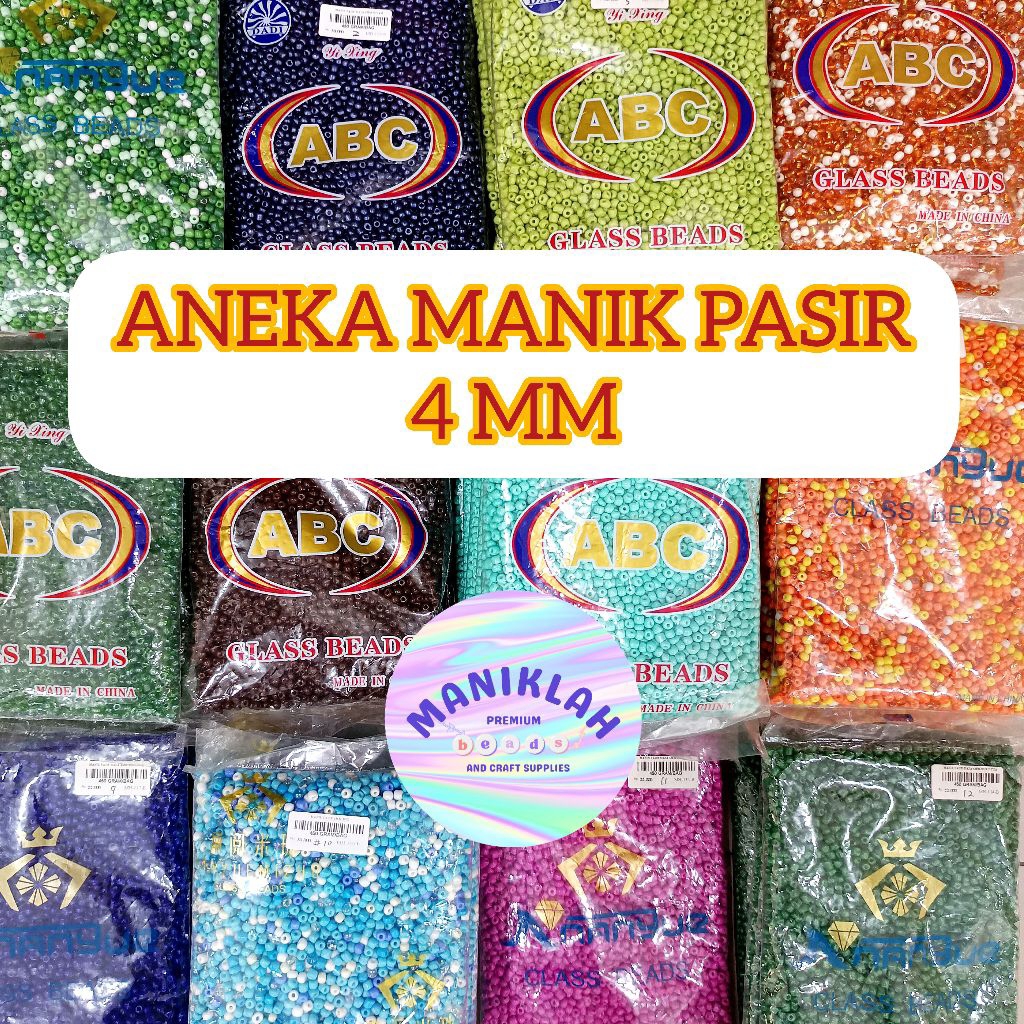 Jual Aneka Manik Mote Payet Pasir 4 mm, isi +/- 450 gram / bag. | Shopee Indonesia