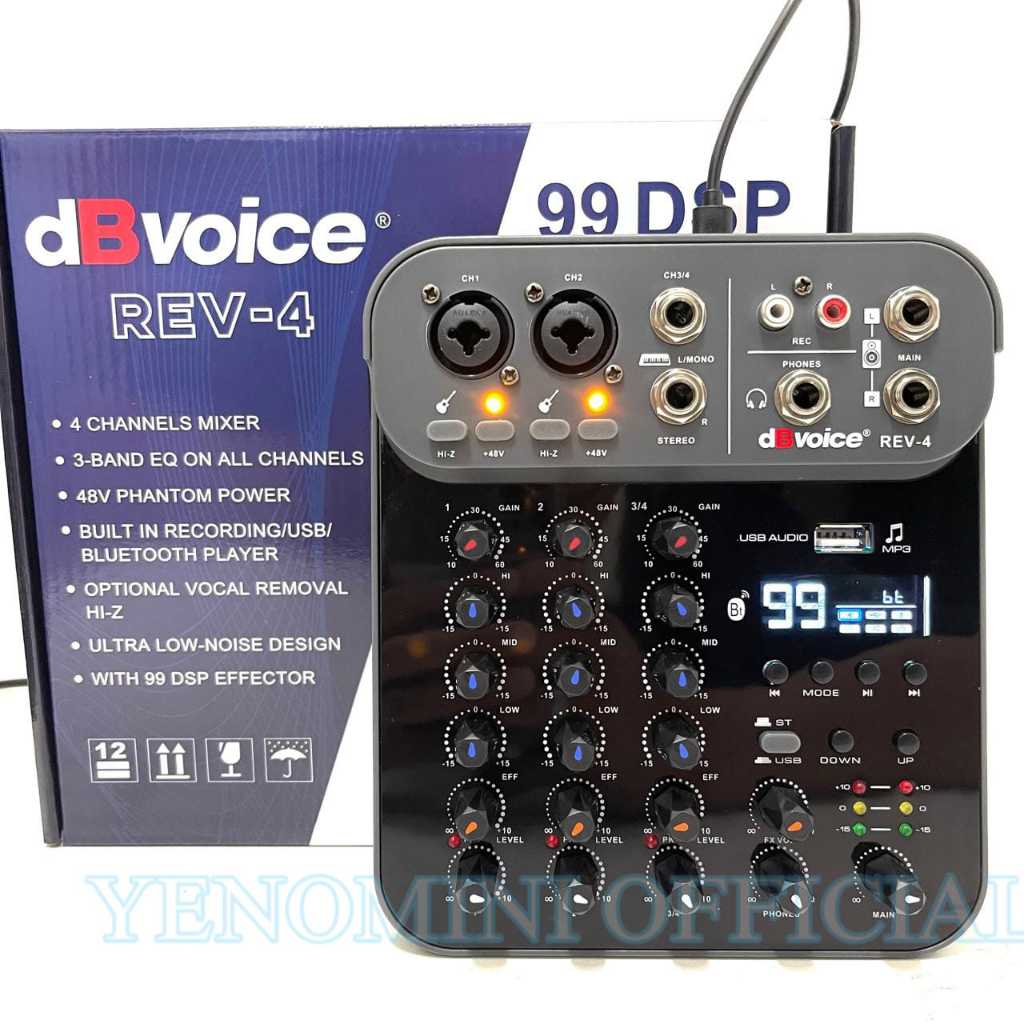 Jual Mixer Audio dBVoice Rev 4 4Channel Original 99Dsp Mixing Db Voice ...