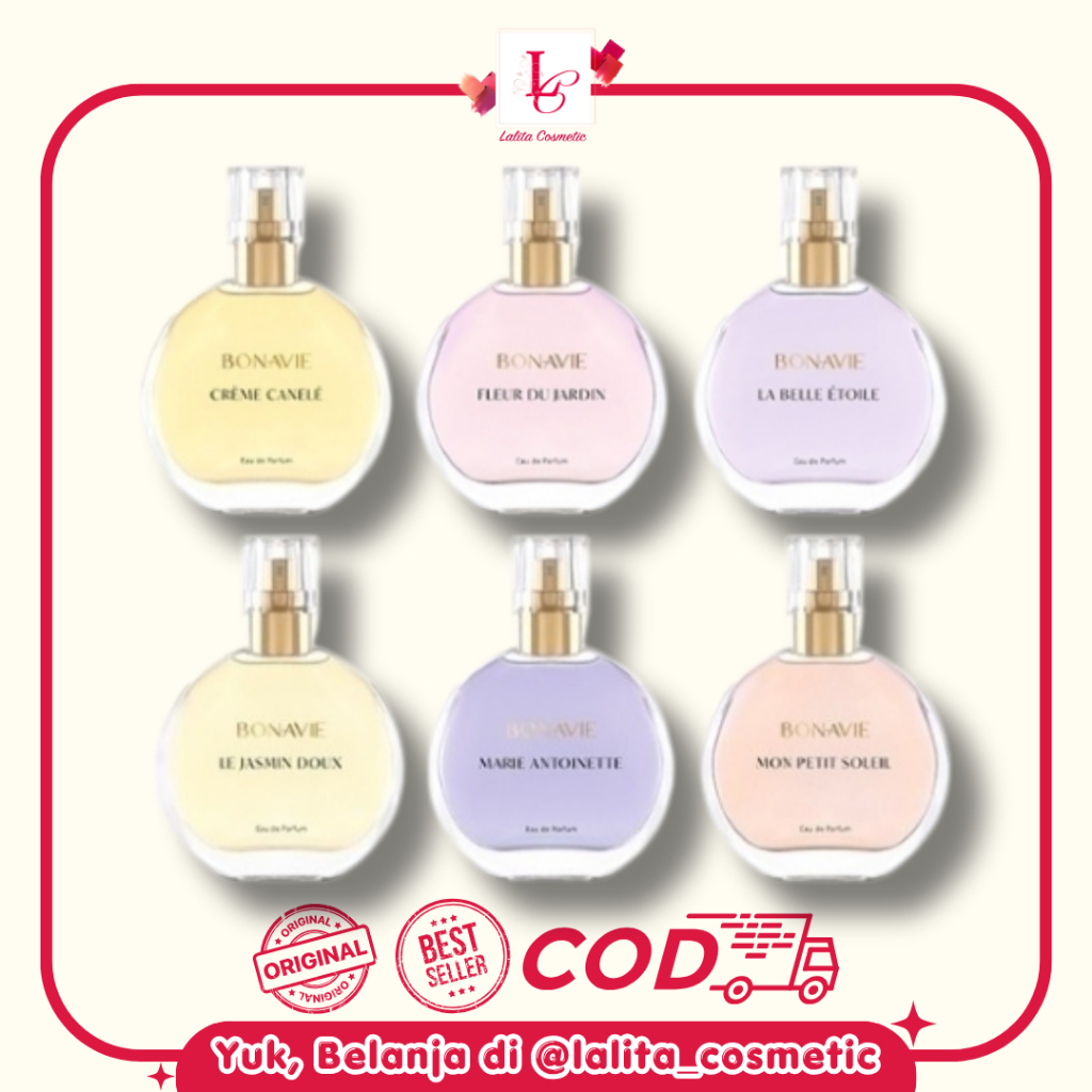 Jual BONAVIE Eau de Parfum 30ml // ALL VARIANT | Shopee Indonesia