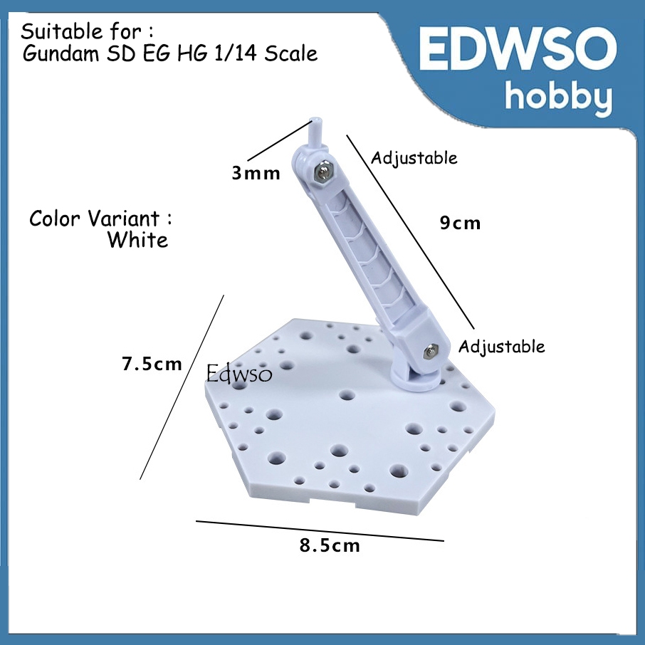 Jual Stand Base Action Figure Gundam BB SD SDW SDCS HG RG 1/144 Artikulasi Hexagon Ver. | Shopee ...