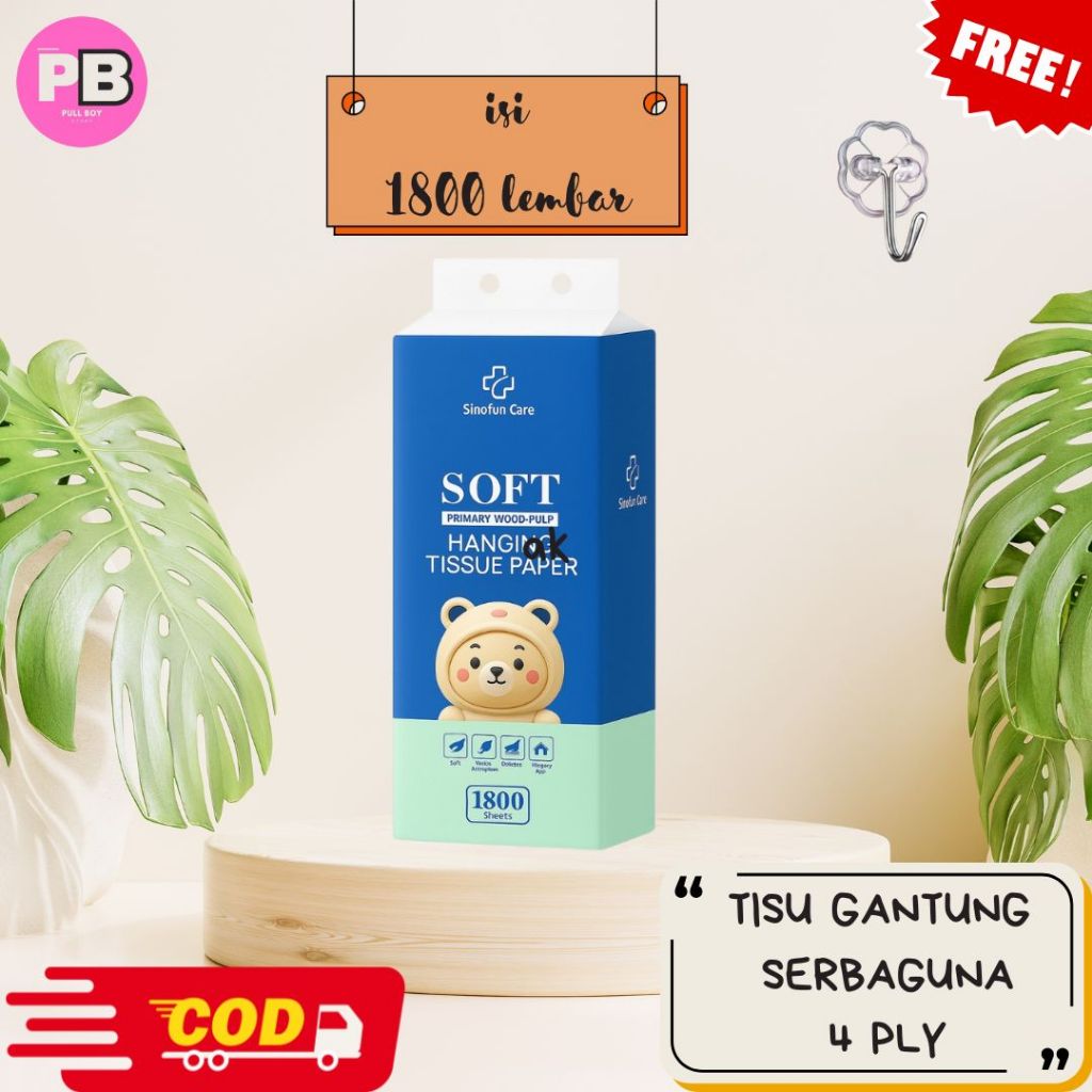Jual Hanging Tissue 1800 Lembar 4 Ply Tisu Kotak Serbaguna Praktis ...