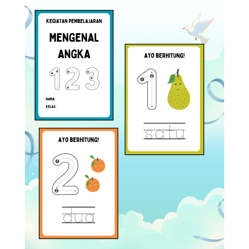 Jual LEMBAR KERJA - WHORKSHEET - AKTIVITAS BELAJAR - MENGENAL - ANGKA ...