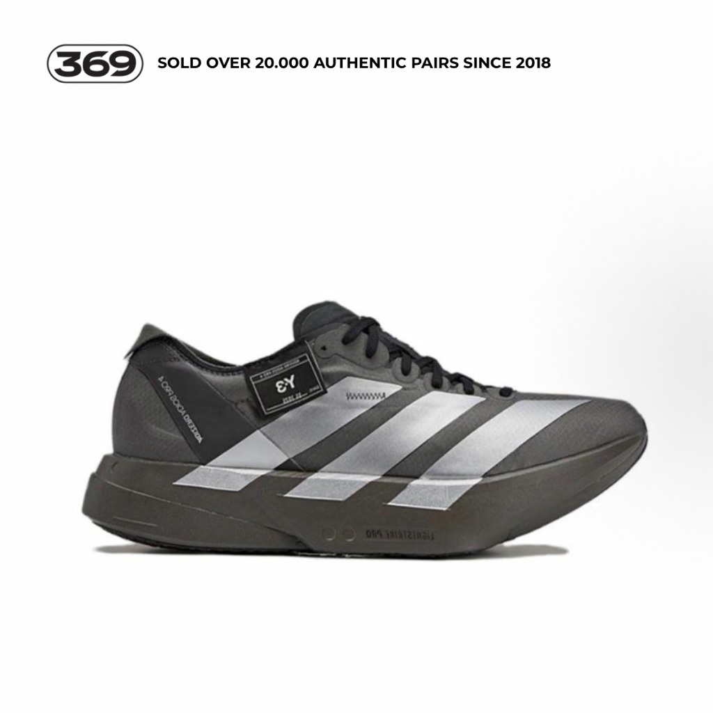 Jual Adidas Adizero Adios Pro 4 Y3 Cinder Silver Black (Original 100% ...