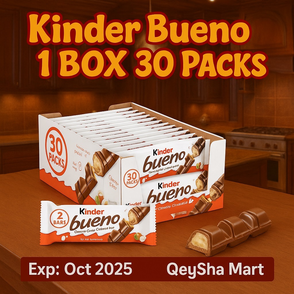 Jual 1 BOX (isi 30 pcs) Kinder Bueno Wafer Chocolate 43gr EXP OKTOBER ...