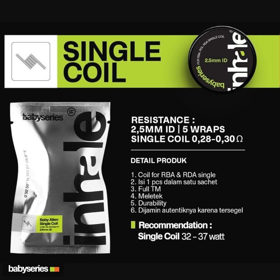 Jual nhale Baby Alien Single Coil 2,5mm ID by Inhale | Shopee Indonesia