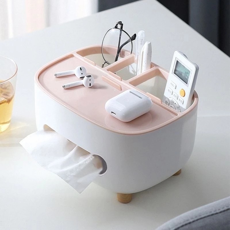 Jual Desktop Tissue Box Anti Skid Kotak Tempat Tissue Meja Office Desk ...