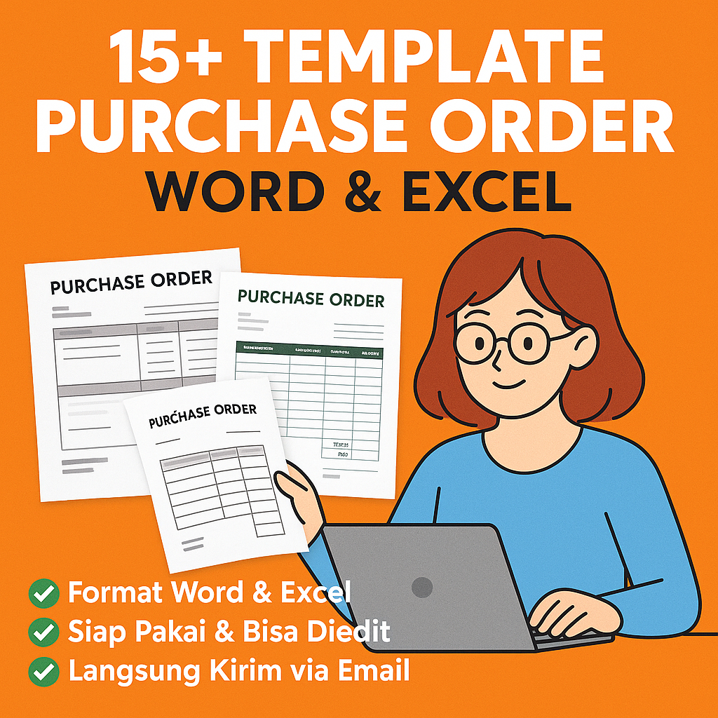 Jual (33) 15+ Template Purchase Order (PO) | Format Word & Excel - Siap Pakai & Bisa Diedit ...