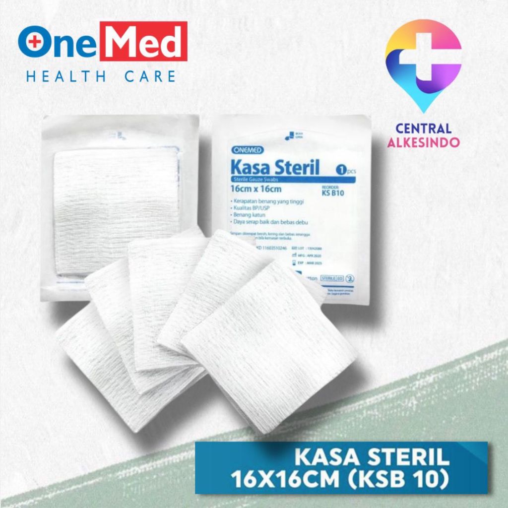 Jual Onemed Kasa Steril 16x16 Cm Isi 10 Per Box Central Alkesindo ...