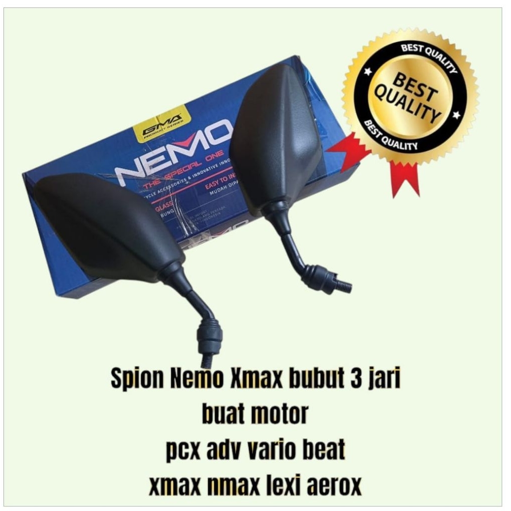Jual spion nemo bubut 3 jari motor honda adv vario staylo pcx beat ...