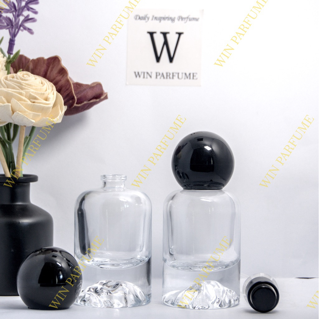 Jual Botol Parfume Mewah 30ml Everest Semi Press Tutup Hitam Bulat Ring ...