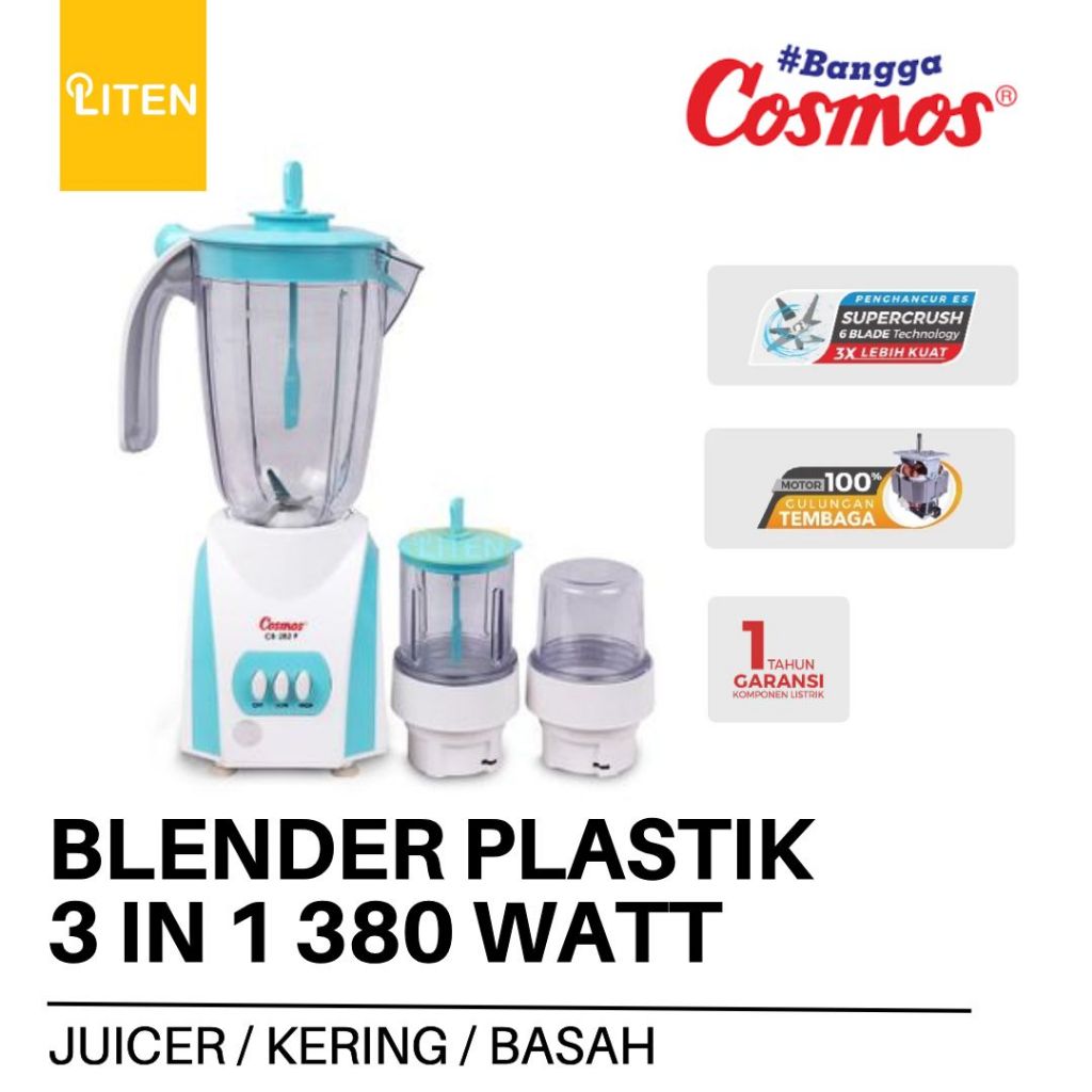 Jual COSMOS CB282P PLASTIK - Cosmos Blender Jus Buah Bahan Plastik CB ...