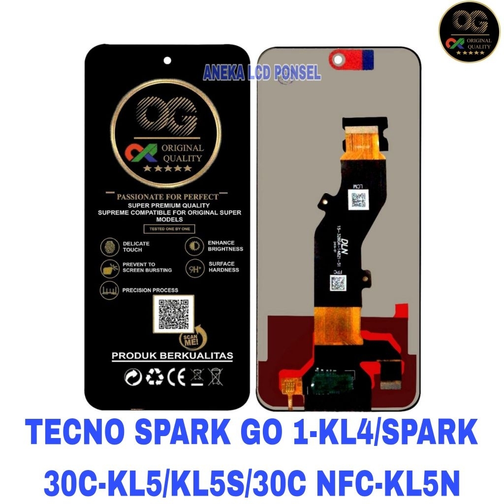 Jual LCD TECNO SPARK GO 1-KL4/SPARK 30C-KL5/KL5S/30C NFC-KL5N | Shopee ...