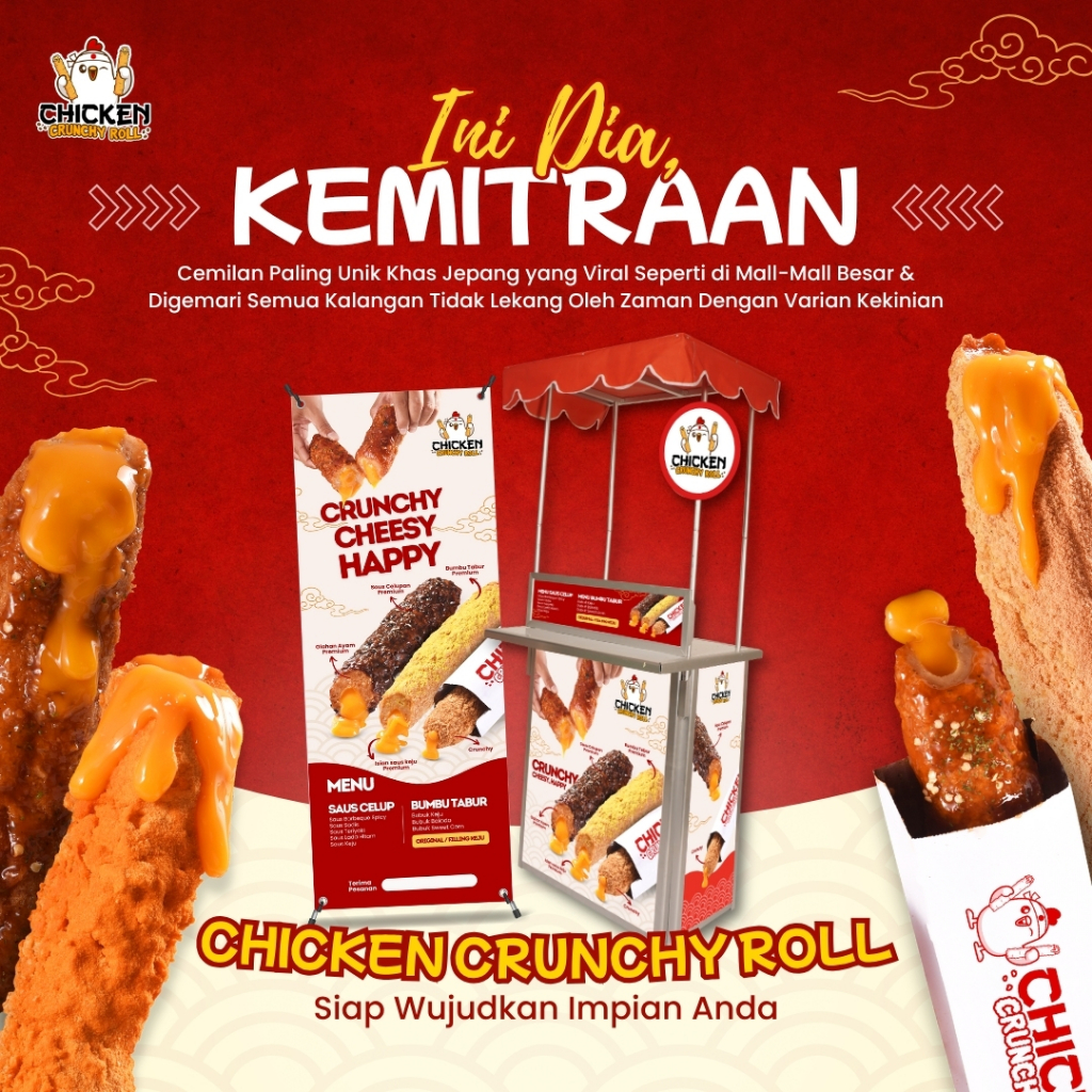 Jual Paket Usaha Kemitraan Chicken Crunchy Roll Siap Jual | Shopee ...