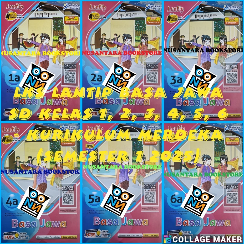 Jual LKS LANTIP Basa Jawa SD Kelas 2A, 3A, 4A, 5A & 6A - Kurikulum Merdeka (Semester 1 Tahun ...