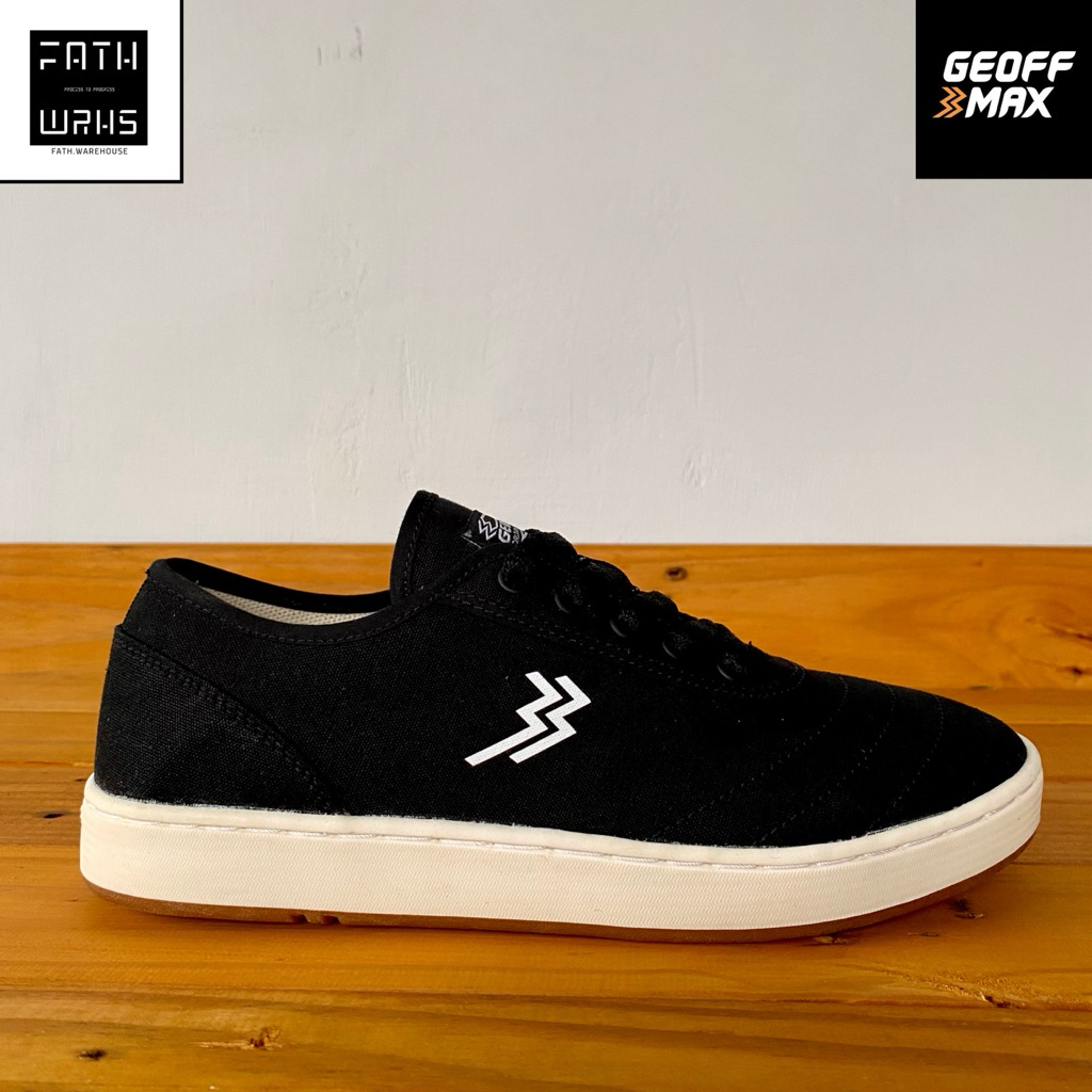 Jual Sepatu Geoff Max Original - Dublin Black White | Sepatu Pria ...