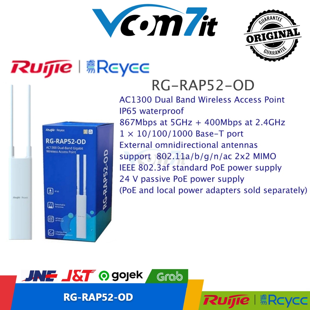 Jual RG-RAP52-OD Ruijie Reyee Wi-Fi 5 AC1300 Dual-Band Outdoor Access Point | Shopee Indonesia