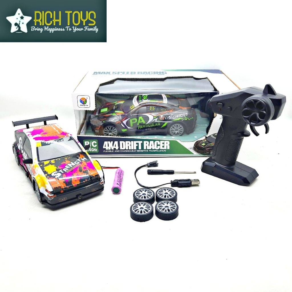 Jual Mobil RC Remote Control Drift Racing Sedan Balap Lampu 4WD Skala 1 ...