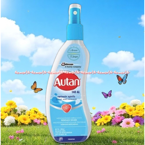Jual Autan 100ml Refresh Spritz Spray Cair Anti Nyamuk Autan Spray Obat ...