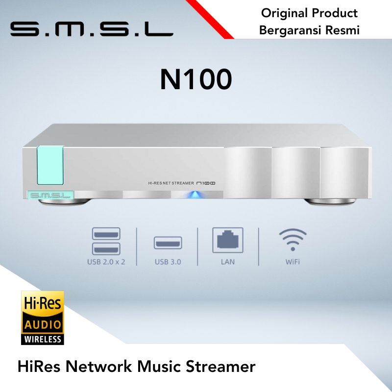 Jual SMSL N100 / N-100 / N 100 Hi-Res Network Music Streamer | Shopee ...