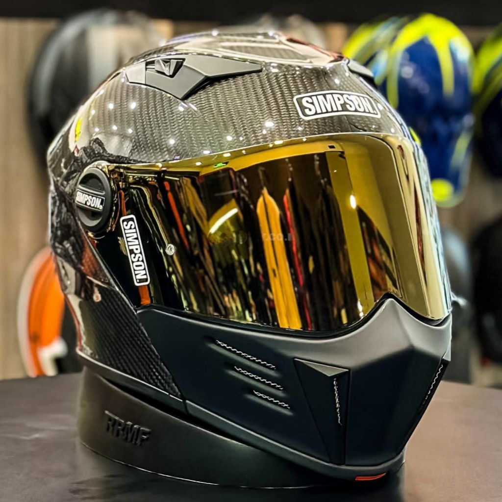 Jual Helm Simpson Modular Darksome Carbon | Shopee Indonesia
