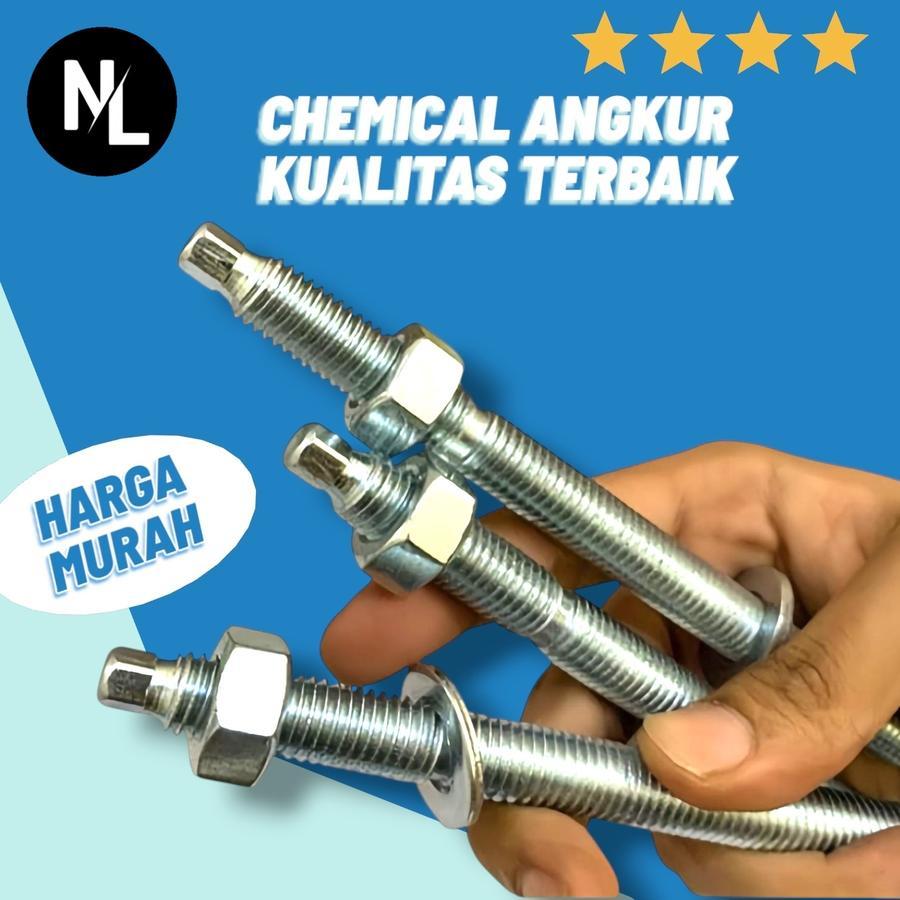 Jual CHEMICAL ANGKUR M10X130 STUD BOLT/ CHEMICAL ANCHOR 10MM GRADE 5.8 ...