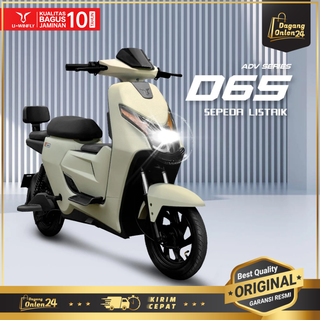 Jual Sepeda Listrik Uwinfly D65 ADV Terbaru 2025 Extra BOX Bagasi 3 Jok ...