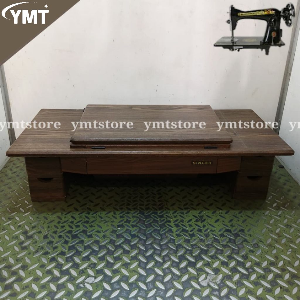 Jual Meja Mesin Jahit Singer Hitam Tradisional / Dayung / Laci 5 / Bak ...