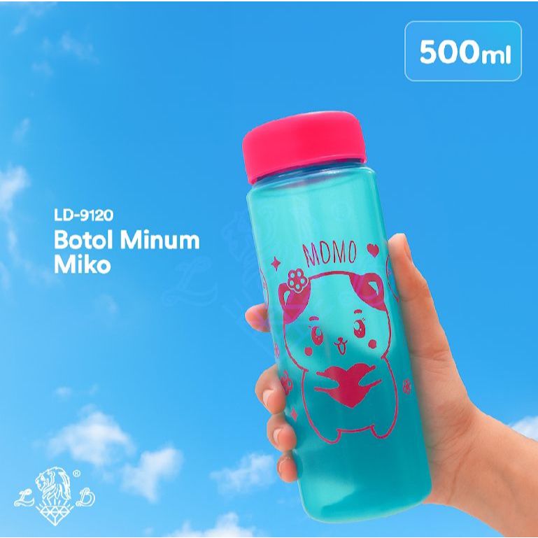 Jual Botol Minum miko Karakter Lucu 500ml Lion Diamond LD-9120 MOMO Botol Minum Plastik Anti ...