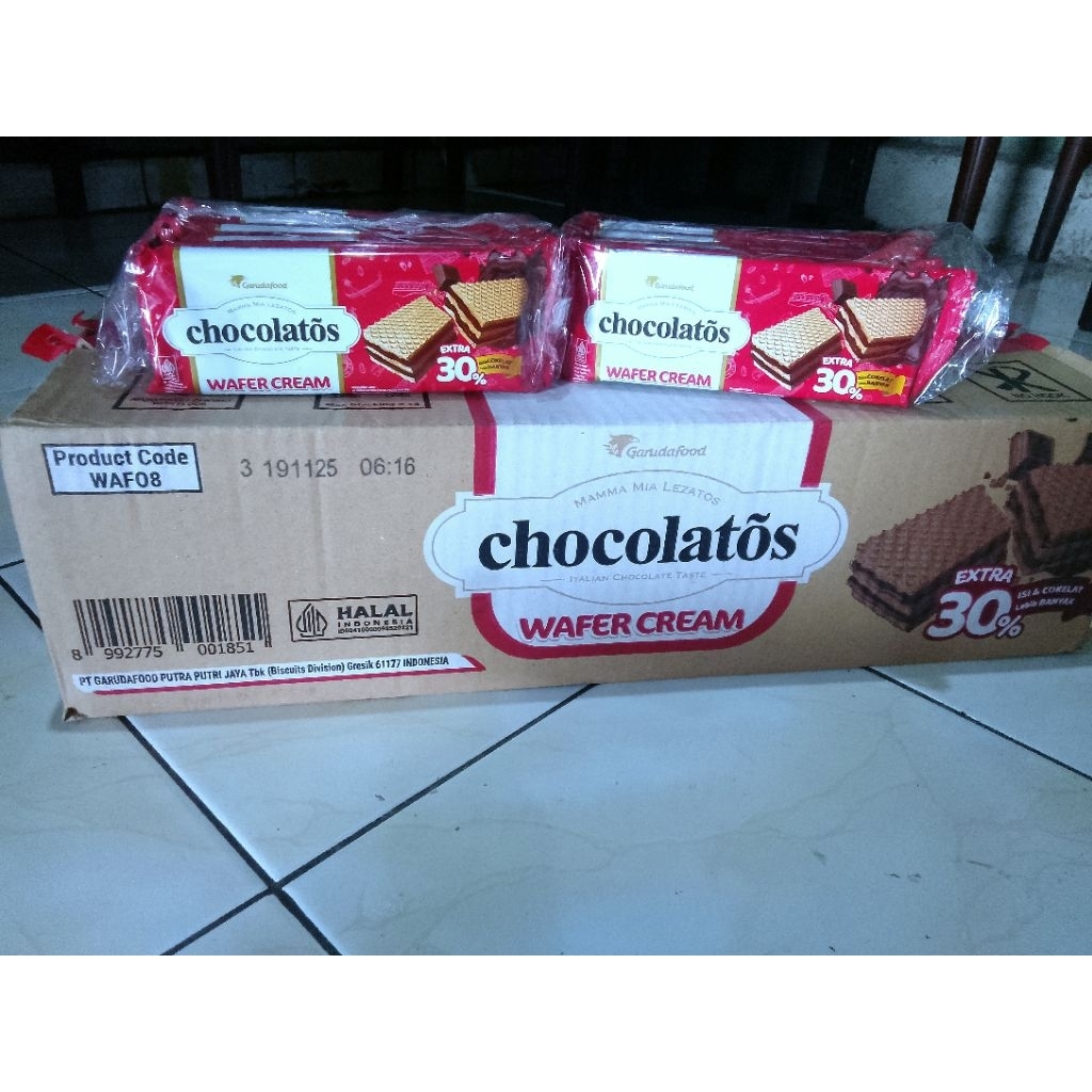 Jual waffer chocolatos full cream | Shopee Indonesia