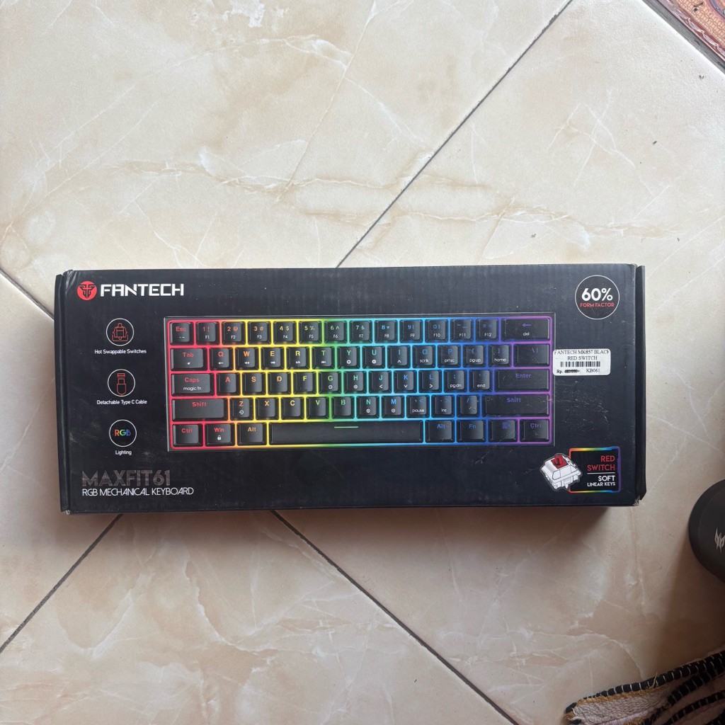 Jual Fantech Maxfit61 Mechanical Keyboard Red Switch | Shopee Indonesia