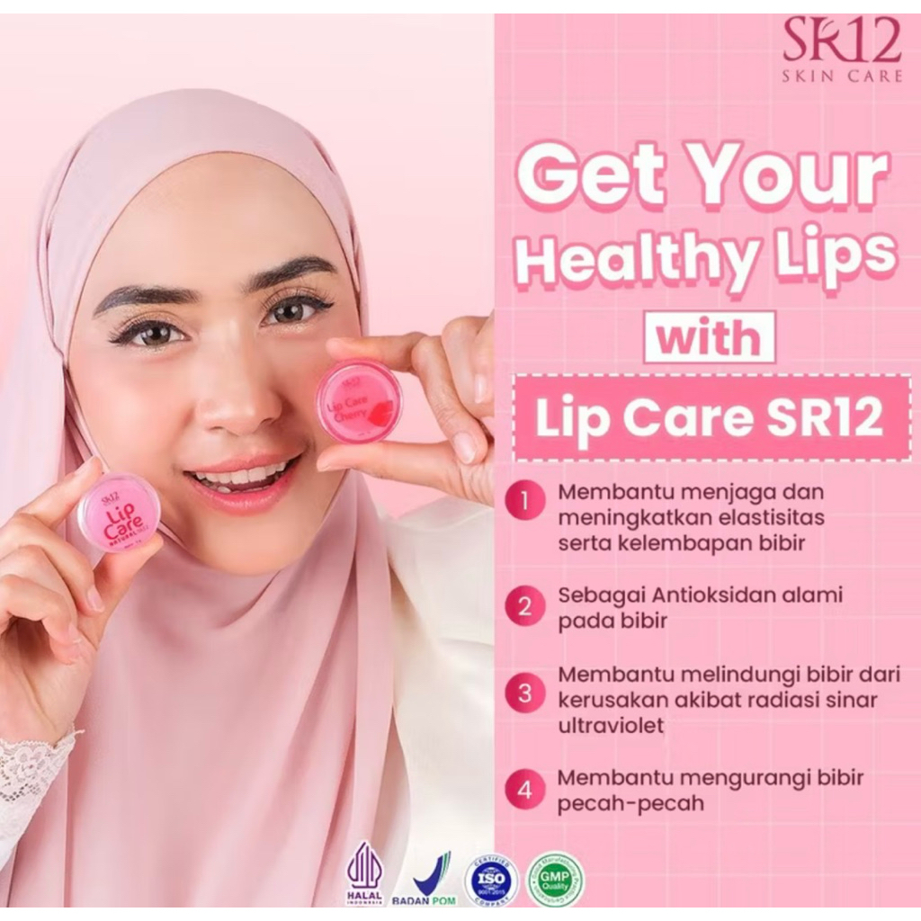 Jual SR12 Lip Care Lip Balm Pelembab Bibir Solusi Bibir Kering Mengembalikan Warna Asli Bibir ...
