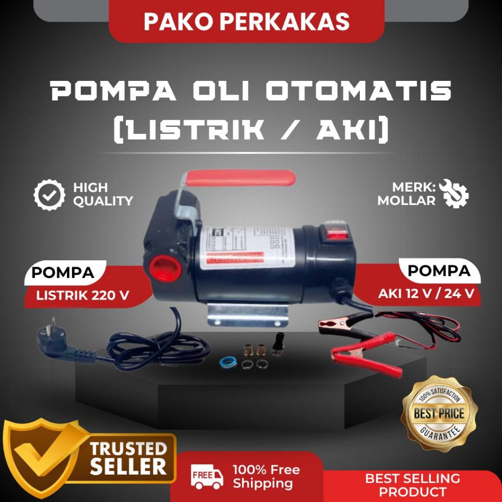 Jual Mollar Pompa Oli Listrik / Aki 220 Volt (200Watt / 12V / 24V ...