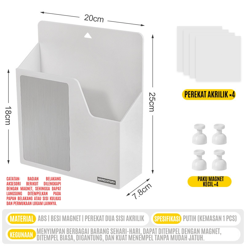 Jual Rak penyimpanan magnetik untuk kulkas dapur, rak serbaguna untuk ...