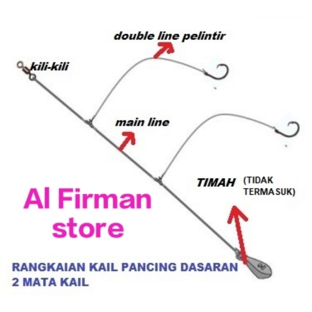Jual Rangkaian Kail Pancing Dasaran Untuk Laut | Shopee Indonesia