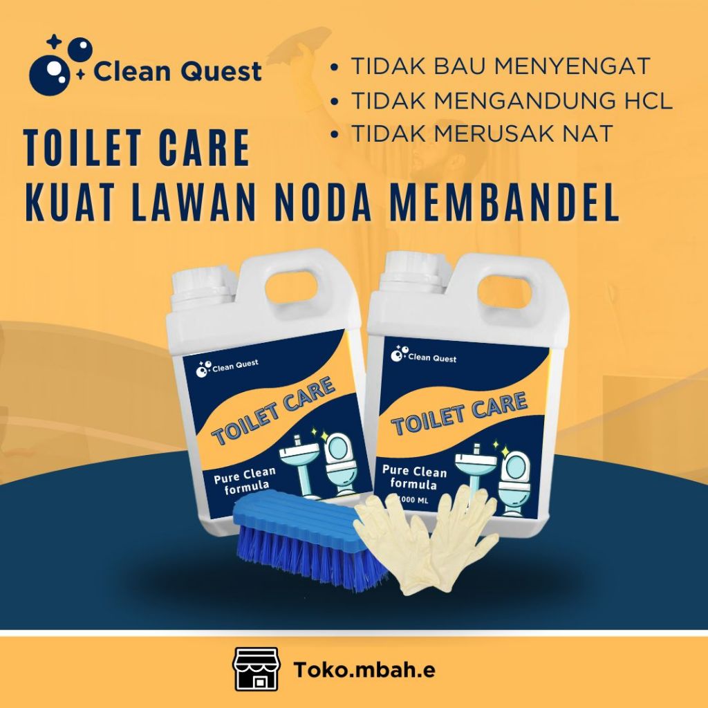 Jual CLEAN QUEST Toilet Care Cleaner /Pembersih Toilet /Pembersih Kamar ...