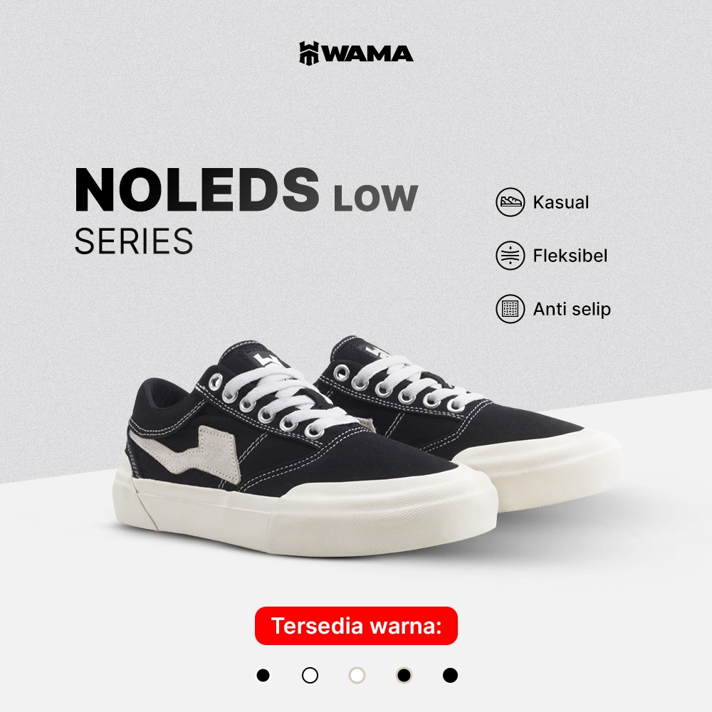 Jual WAMA - Noleds Low Basic | Sepatu Skate - Sepatu Sneakers Skate Unisex Vulcanized - Sneakers ...