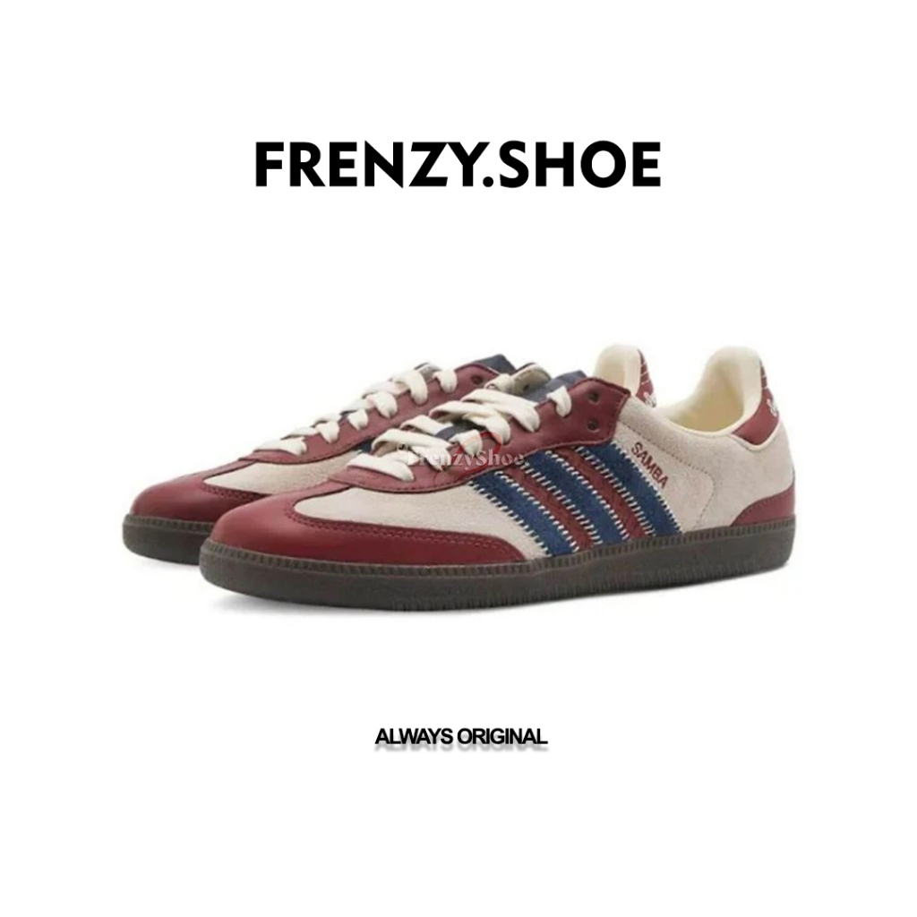 Jual Sepatu X Samba Og No Title - Maroon Original | Shopee Indonesia