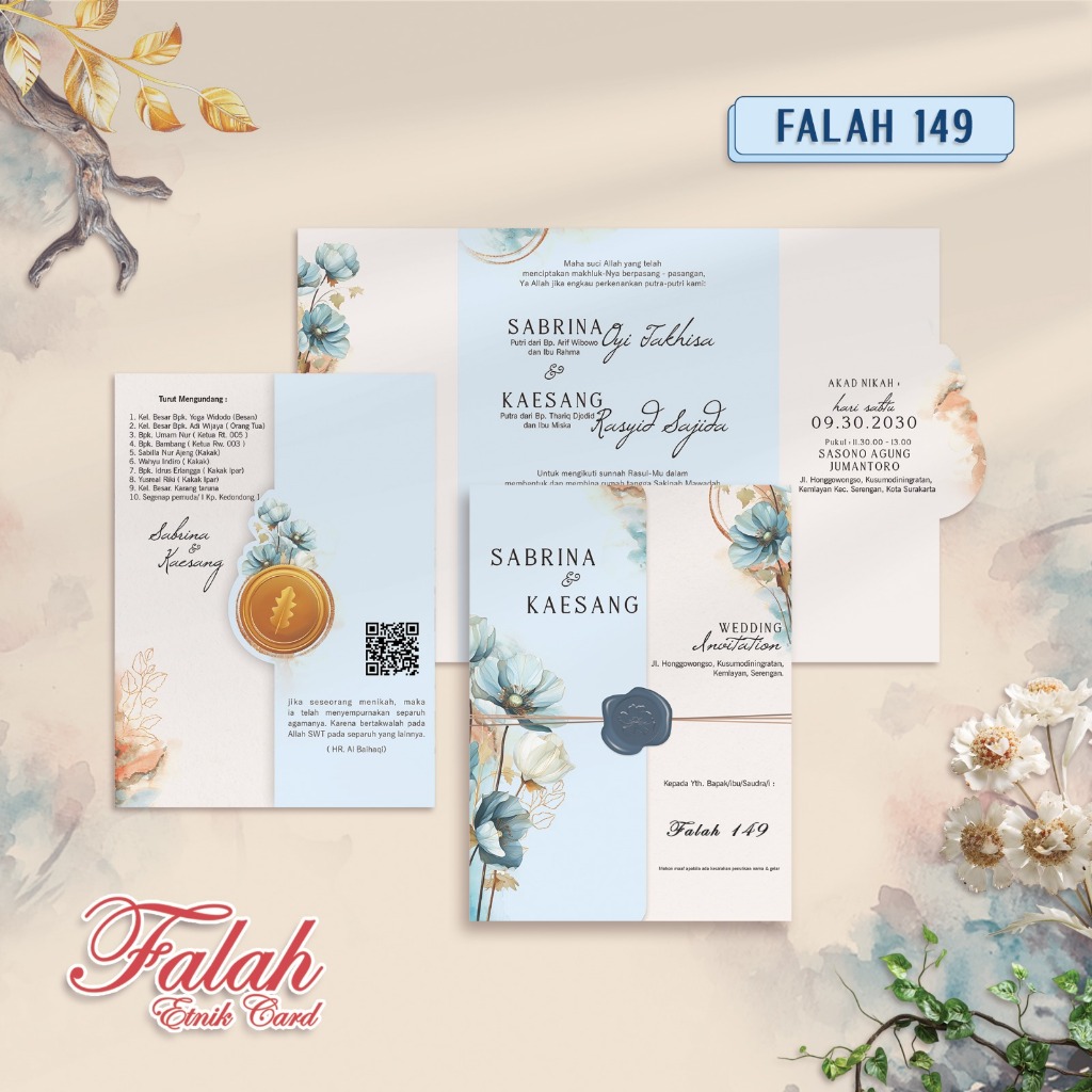Jual Blangko undangan falah 149 ternary harga murah | Shopee Indonesia