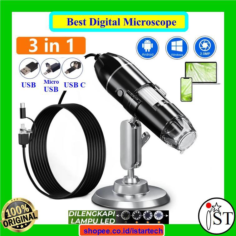 Jual Mikroskop Microscope USB Digital Zoom Magnifier Monokuler Kamera ...