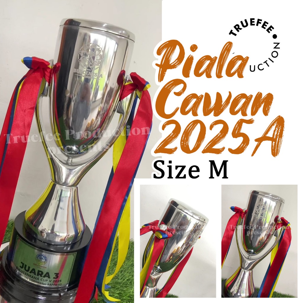 Jual PIALA LOGAM ALUMUNIUM CAWAN 2025-A SIZE M CHAMPION CUP TROPHY ...