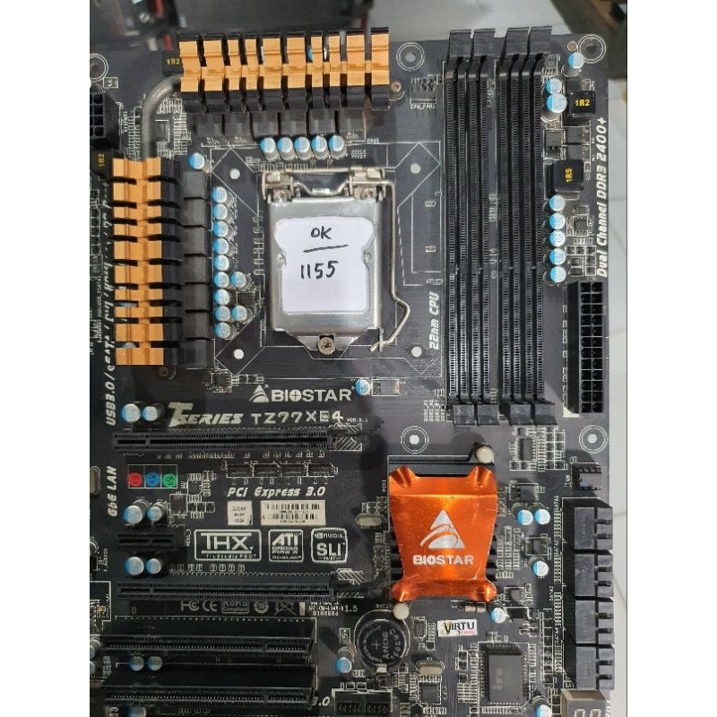 Jual MOBO BIOSTAR TZ77XE4 SOCKET 1155, MOTHERBOARD Z77 BIOSTAR, NORMAL NON BACKPANEL | Shopee ...