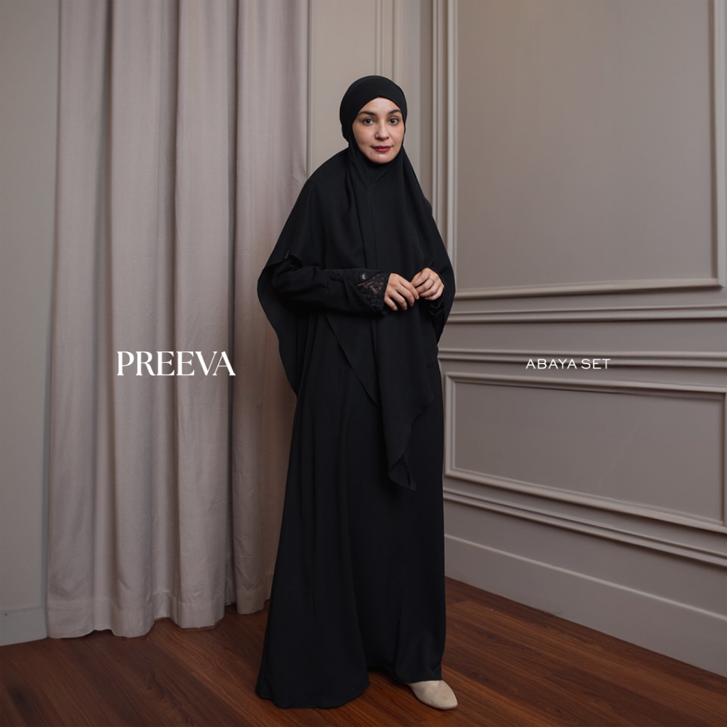 Jual Gerai Hawa - Best Seller Preeva Gamis & Abaya Set Anti UV Baju ...