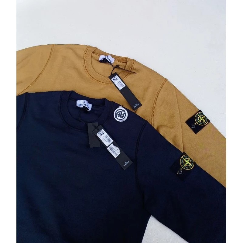 Jual STONE ISLAND GARMENT DYED CRE NECK SWEATSHIRT AUTHENTIC CLG ...