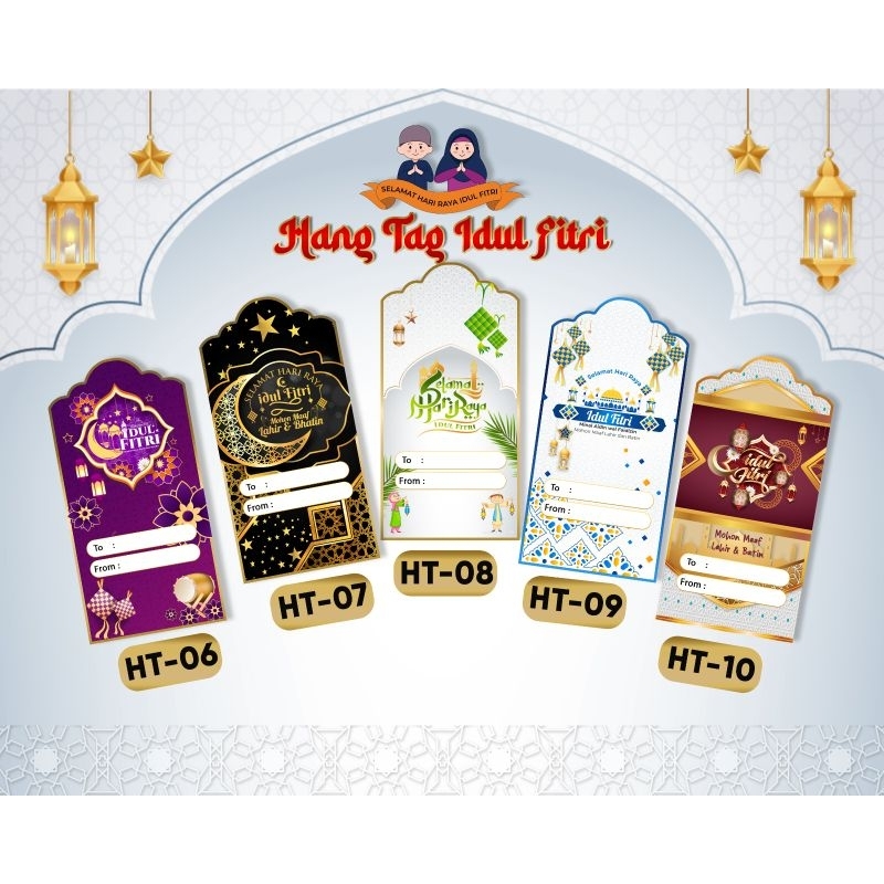 Jual Print Cetak Custom Hang tag , hangtag Hari Raya Idul Fitri ...