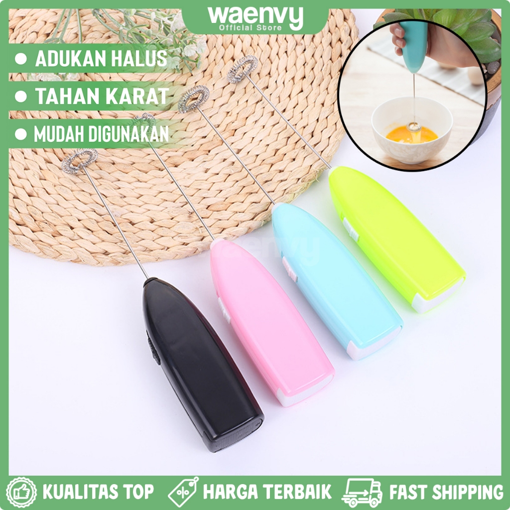 Jual WAENVY Alat Pengaduk Kopi Elektrik Milk Frother Pengocok Minuman ...