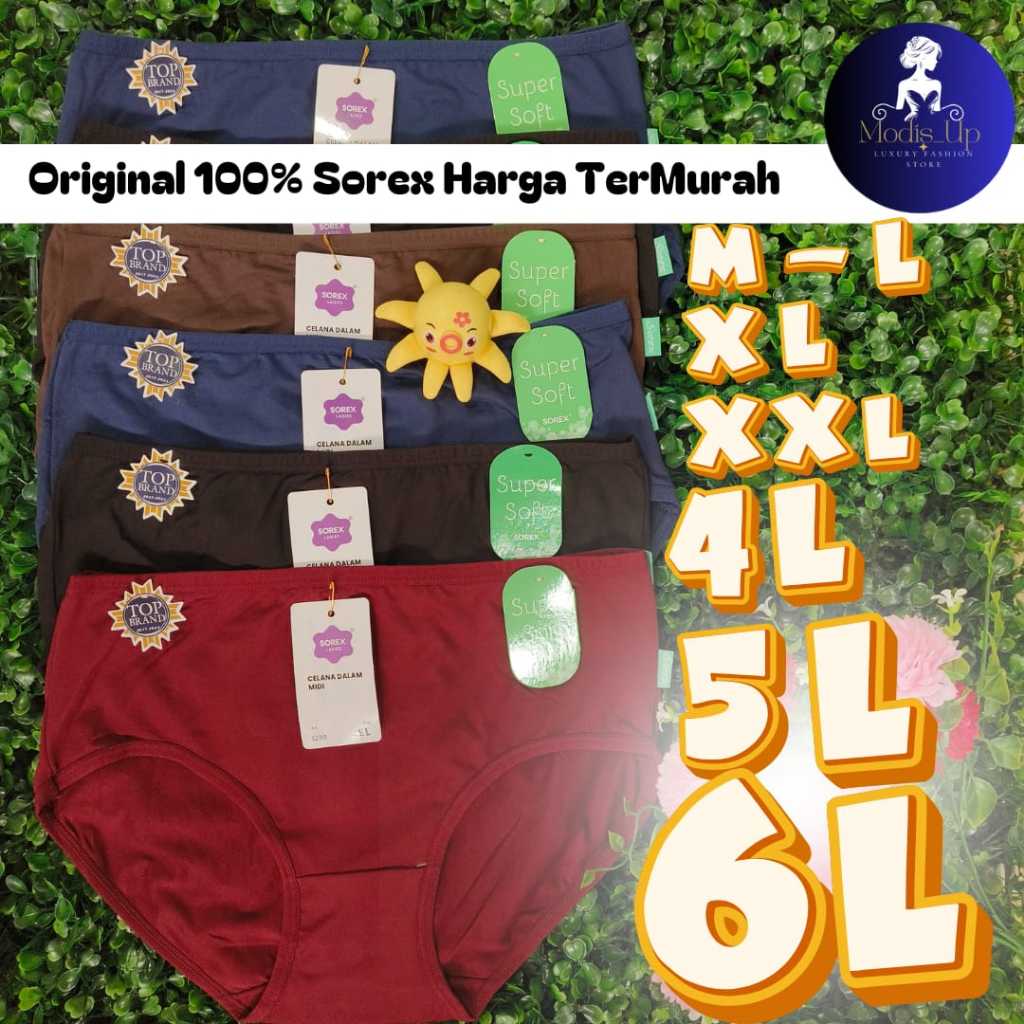 Jual Modis - Celana Dalam Wanita Sorex | CD Sorex Original 100% | 3,6,12pcs Promo Termurah ...