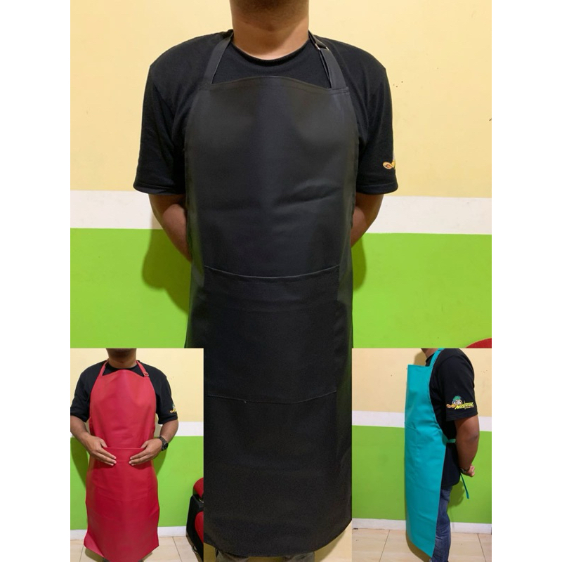 Jual celemek pvc anti air dan minyak-apron jumbo waterfroop-bahan kulit ...