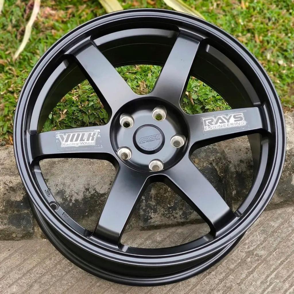 Jual Velg TE37 Flow Forming Ring 19 Pcd 5x114 Lebar 8.5 ET 38 Warna Matte Black - Velg Mobil Tie ...