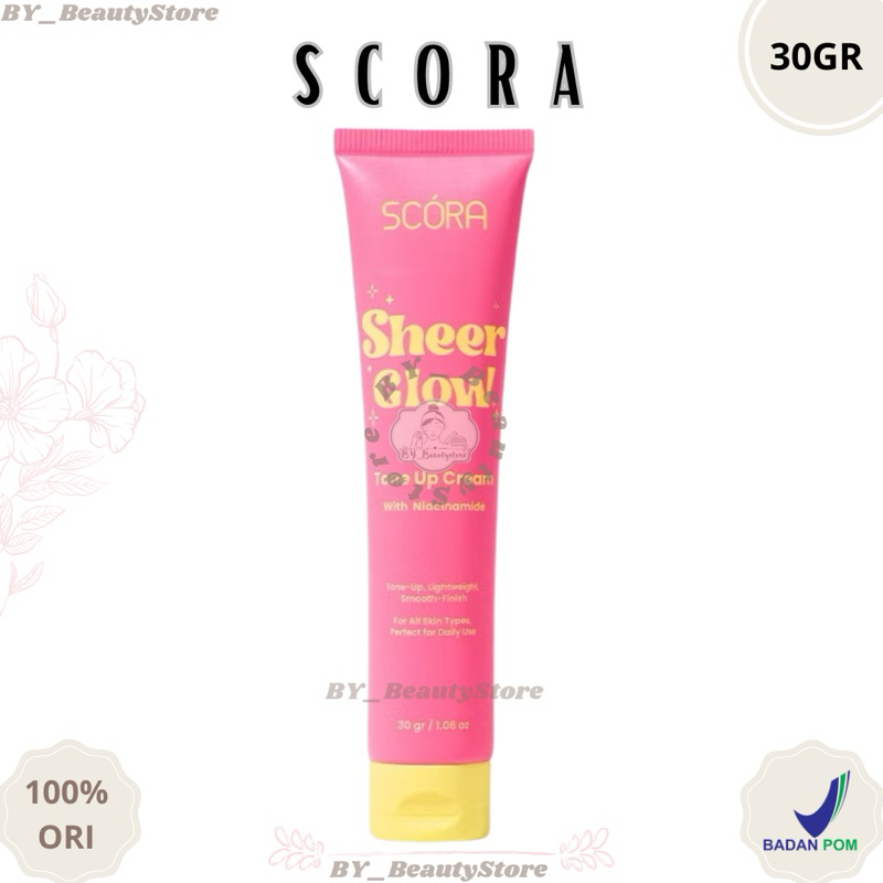 Jual SCORA SHEER GLOW TONE UP CREAM 30GR | Shopee Indonesia